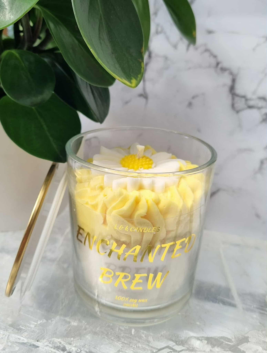 Enchanted Brew flower candle by L&K Candles – Earth Elements NZ