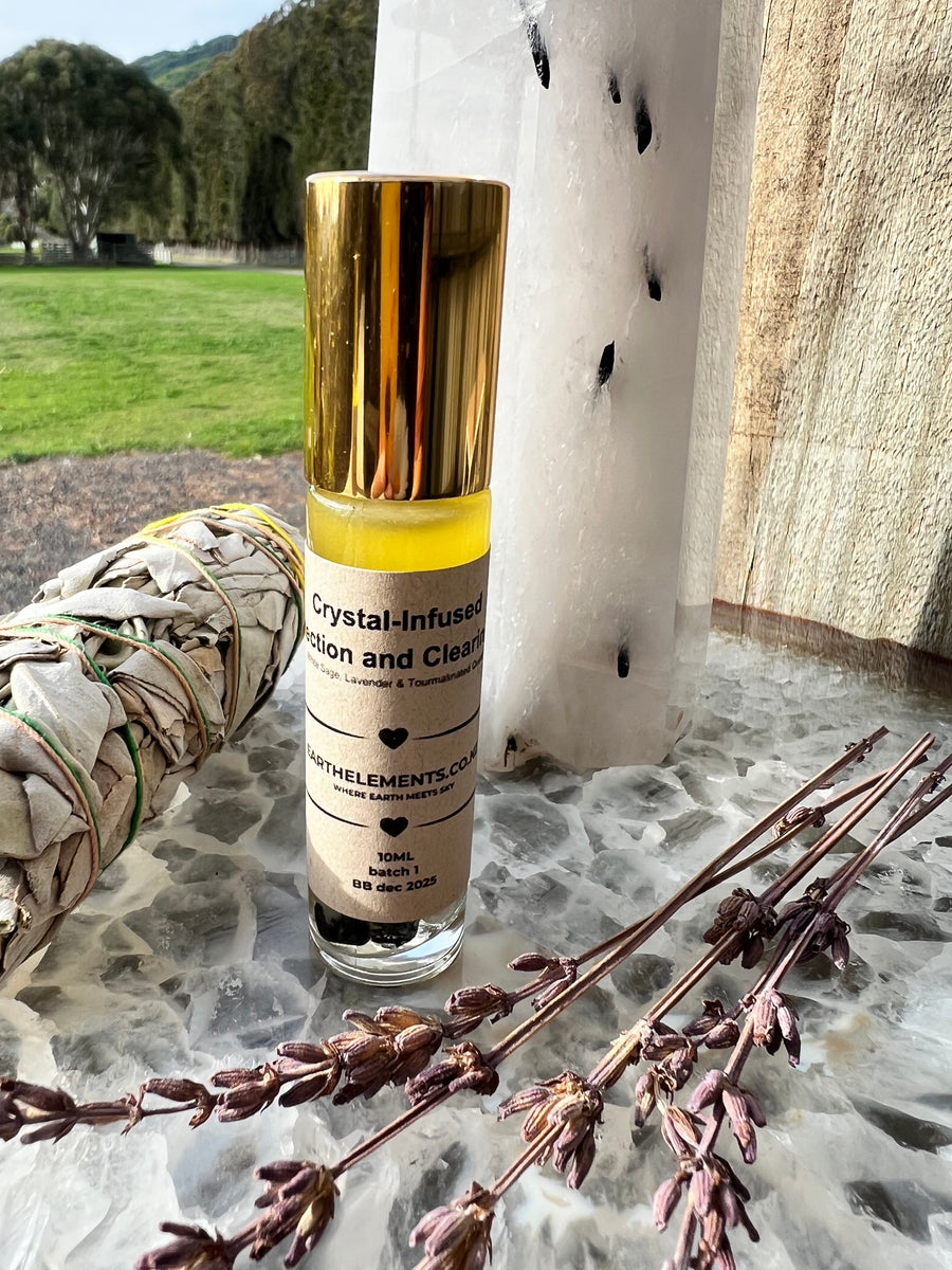 Crystal Infused Protection and Clearing Oil. This is the roll on oil v ...