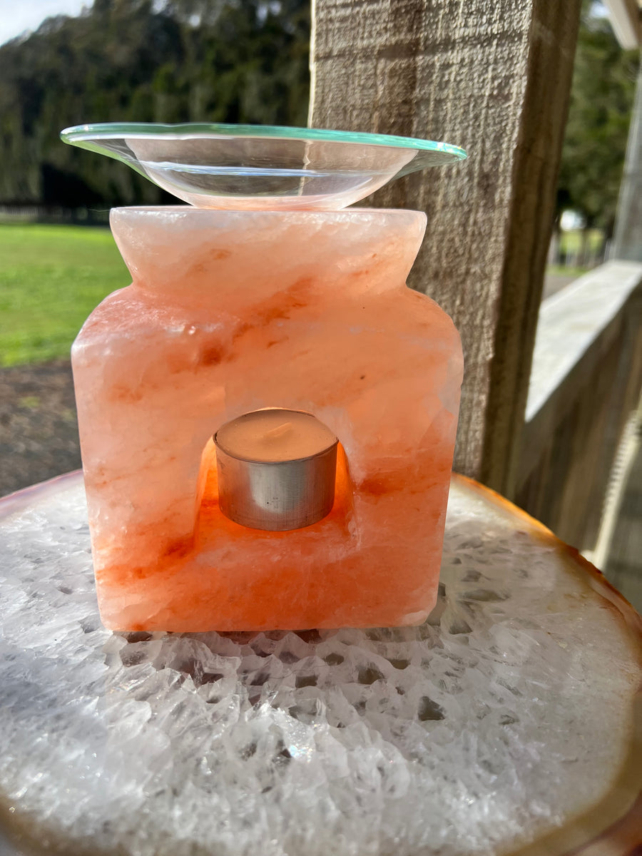 Himalayan Salt Cube Oil Burner – Earth Elements NZ