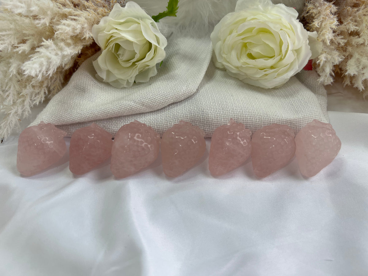 Rose Quartz Strawberry Crystals – Earth Elements NZ